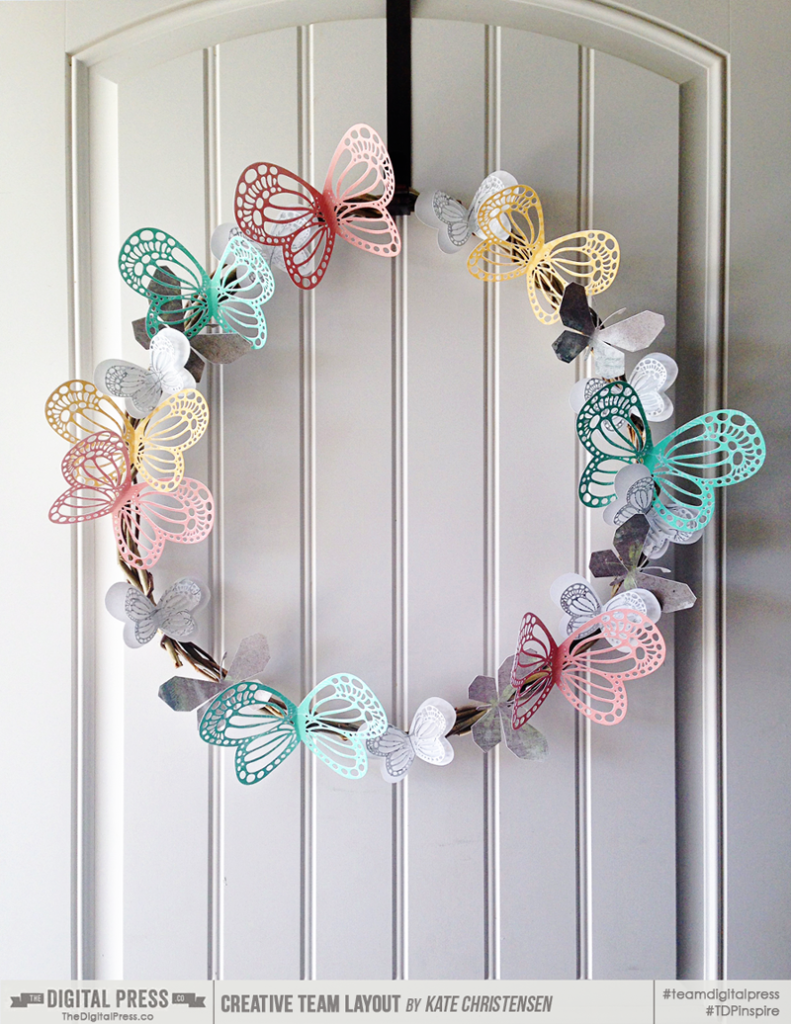 Hybrid How-To | Butterfly Wreath – The Digital Press