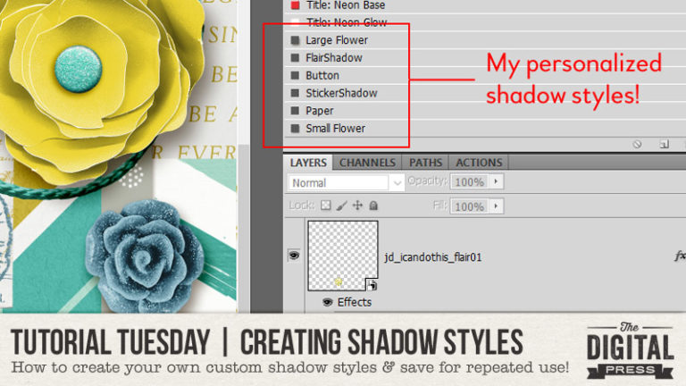 Tutorial Tuesday | Creating Your Own Shadow Styles – The Digital Press