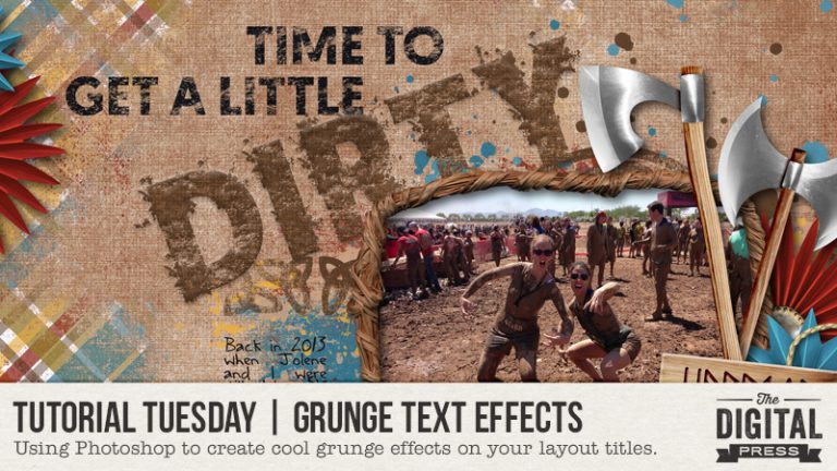 Tutorial Tuesday | Grunge Text Effects – The Digital Press