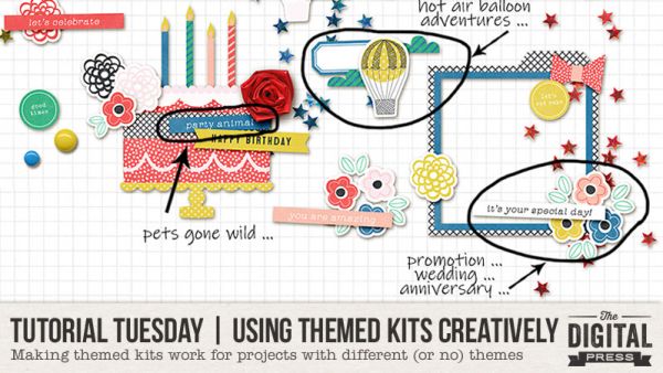 Tutorial Tuesday | Using Themed Kits Creatively – The Digital Press